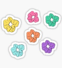 Teal Scrunchie Stickers | Redbubble