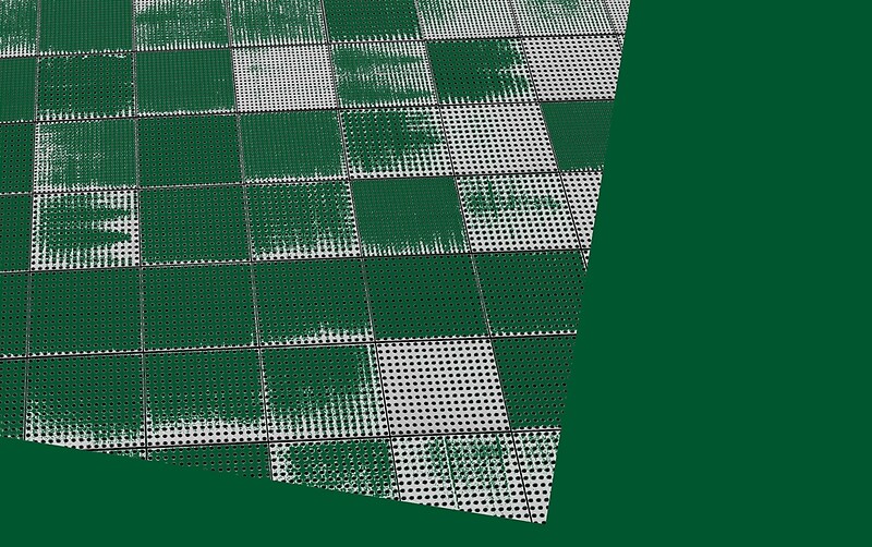 "Green Distressed Grid " by Lois Baron | Redbubble