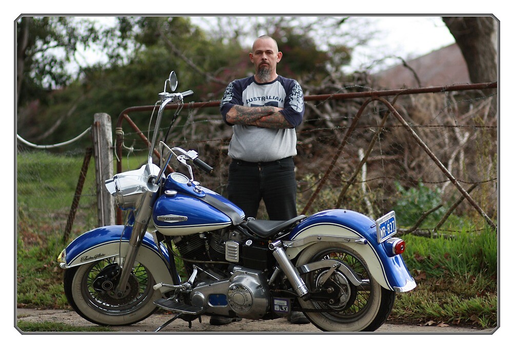 "Mick and his '69 Harley Shovelhead Motorcycle" by PhotoButterfly ...