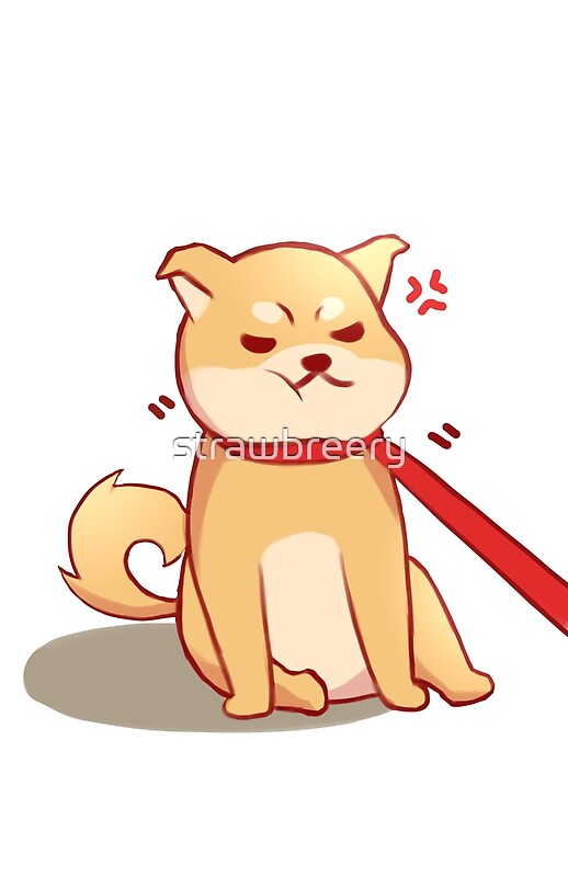 "Angry Shiba Inu" by strawbreery | Redbubble