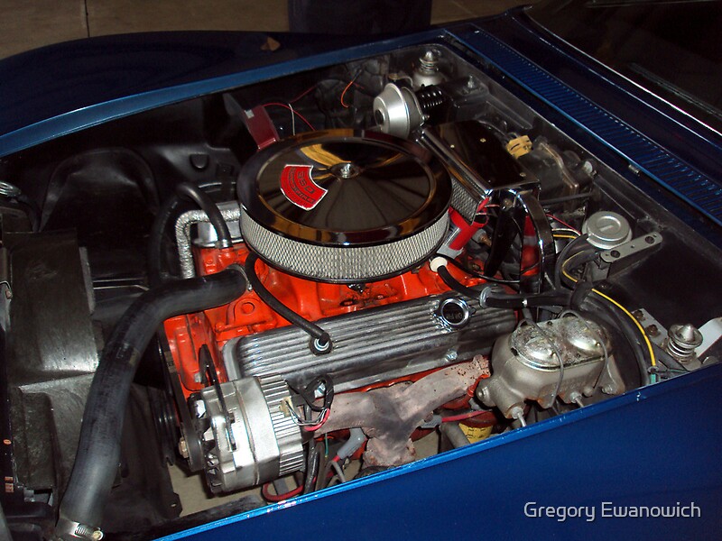 "1970 Corvette Engine" by Gregory Ewanowich | Redbubble