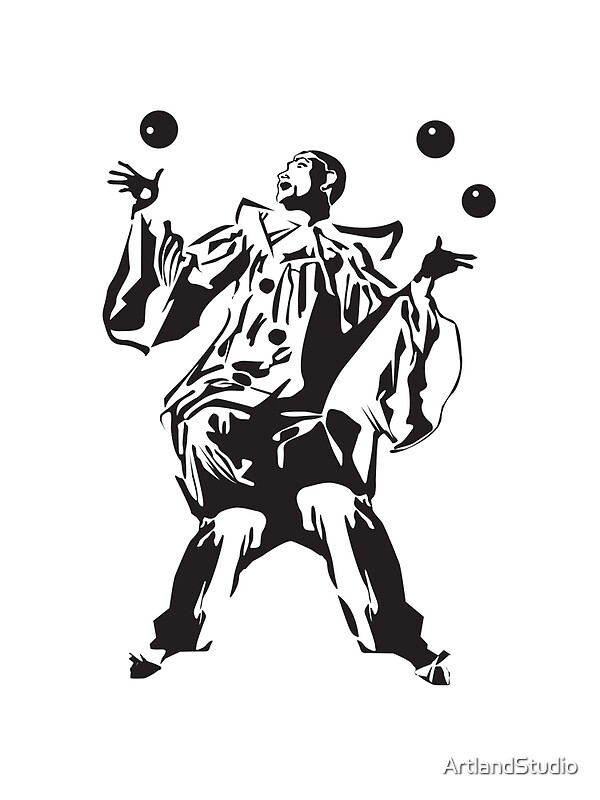"Juggler Art" by ArtlandStudio | Redbubble