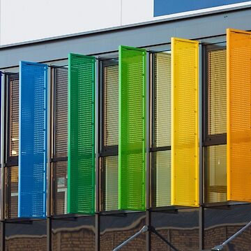 "Colorful louvers background" Poster for Sale by 1STunningART | Redbubble