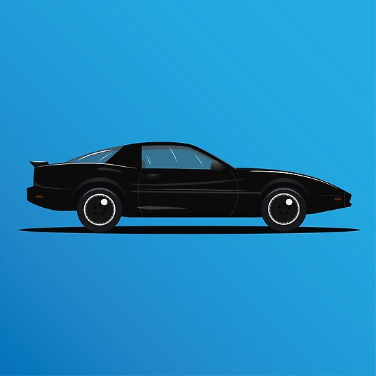 "Knight Rider Kitt simple illustration" Poster by attilapallagi | Redbubble