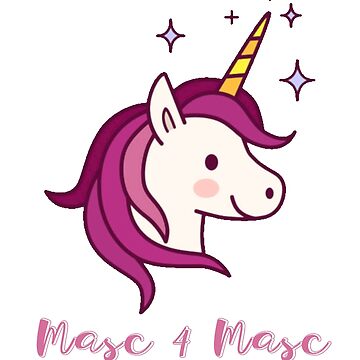 "Masc 4 Masc Unicorn" Art Board Print for Sale by Wannabe Art | Redbubble