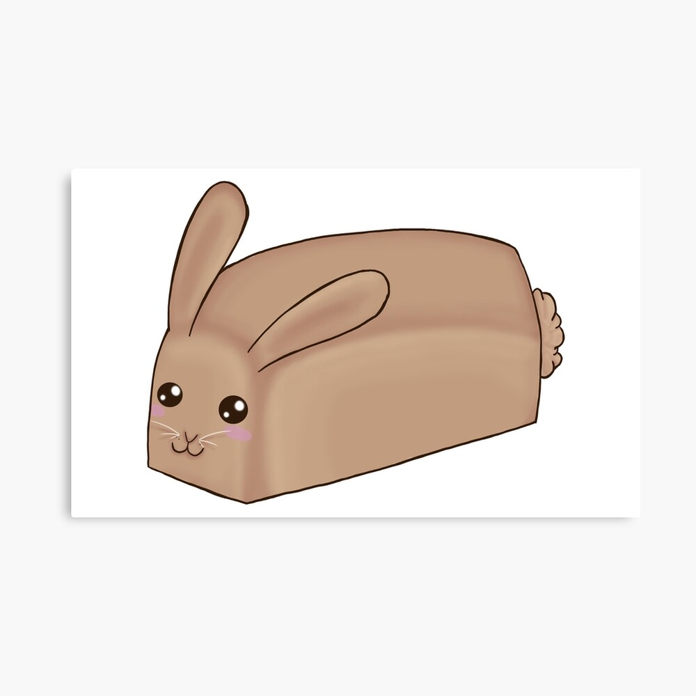 Bunny Loaf Canvas Print By Crystalomic Redbubble