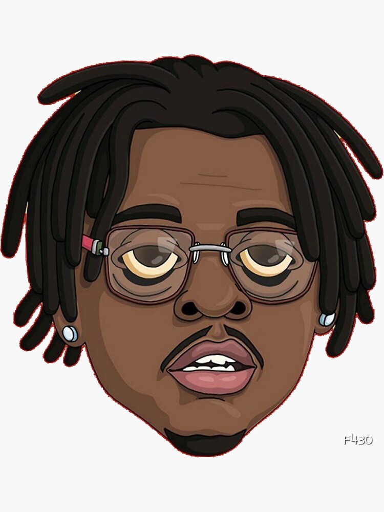 "Gunna cartoon" Sticker by F430 | Redbubble