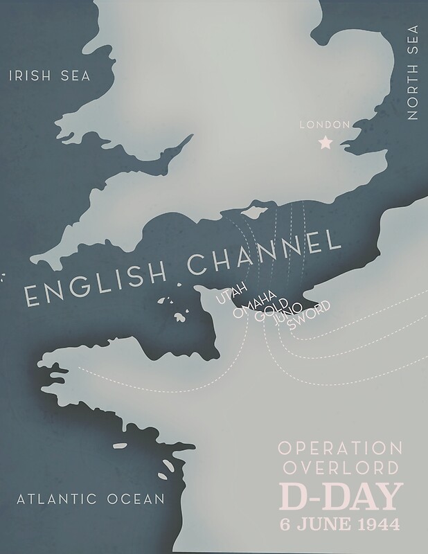 "operation overlord D-Day vintage poster" by Nicholas Greenaway | Redbubble