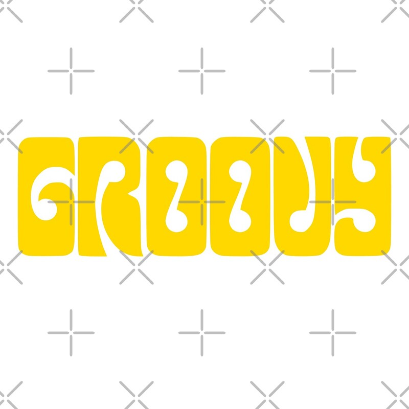 "groovy yellow" by lolo dottie | Redbubble