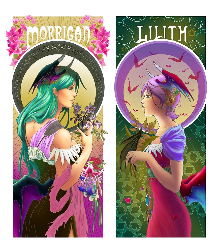 "Morrigan and Lilith" by xasillisax | Redbubble