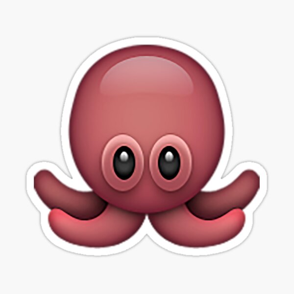 Octopus Emoji Stickers | Redbubble