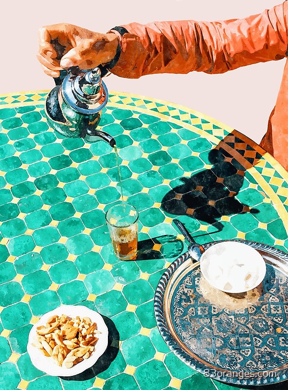 "Chai, India Culture & People Painting, Exotic Travel Places Tea ...