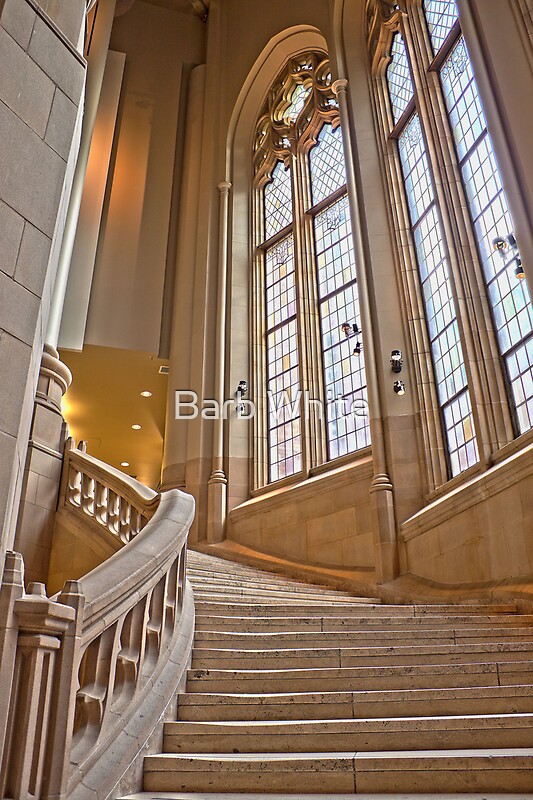"The Grand Staircase in the Suzzallo Library" by Barb White | Redbubble