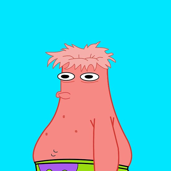 "Ripped Head Pin Head Patrick - SpongeBob" Poster by CarlosGA | Redbubble