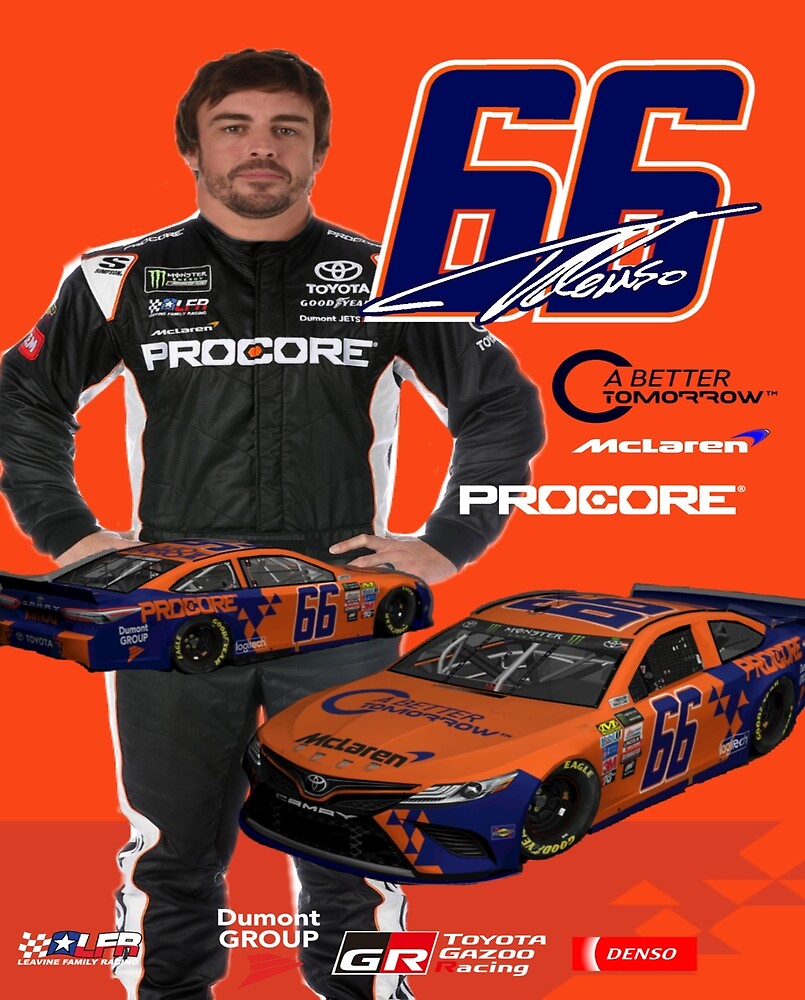 "Fernando Alonso #66 Levine Family Racing "The Reveal" by Mininascar ...