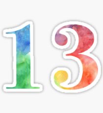 Número 13: Pegatinas | Redbubble