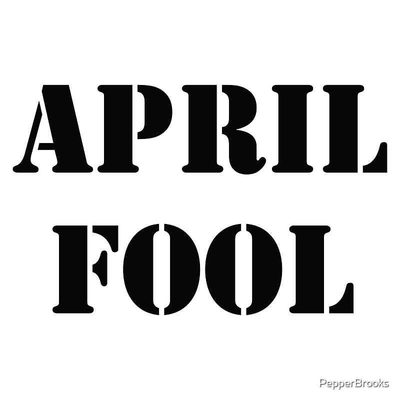"April Fool Black Stencil Font" by PepperBrooks | Redbubble