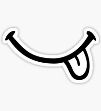 Smiley Mouth Stickers | Redbubble