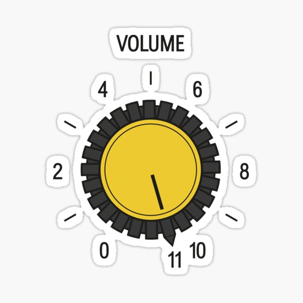 Volume Knob Stickers | Redbubble