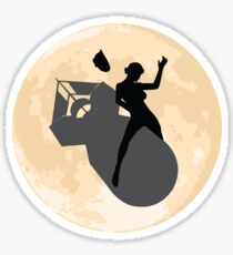 Girl Riding Bomb Stickers | Redbubble