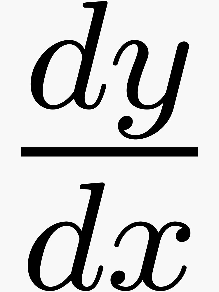 "Derivative Calculus" Sticker by criangulien | Redbubble