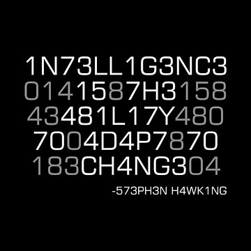 Lámina rígida for Sale con la obra «¡Inteligencia es la capacidad de ...