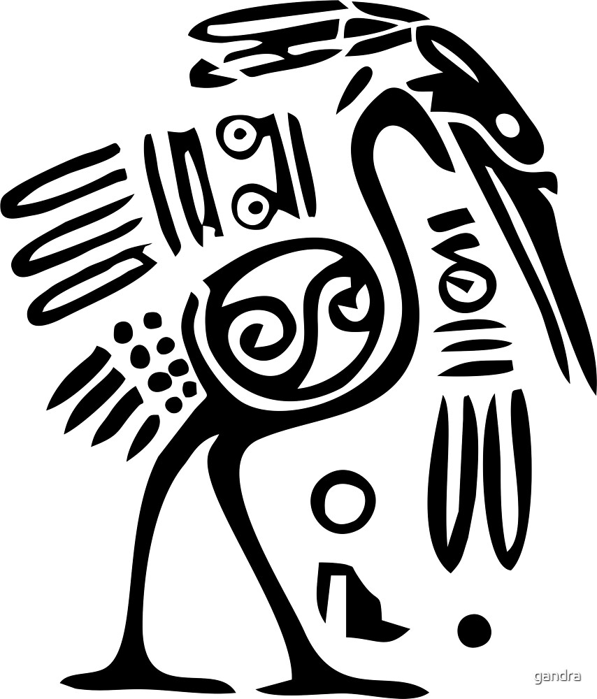 Xochitl Flower Aztec Ancient Logo Symbol Decal Sticker