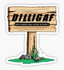 Dilligaf Stickers | Redbubble