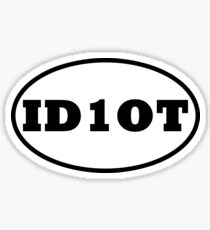 Id10t Gifts & Merchandise | Redbubble