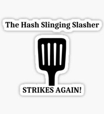 The Hash Slinging Slasher Stickers | Redbubble