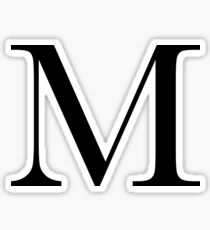 M Stickers | Redbubble