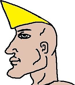 "Chad face transparent background" by Cumbria Strong | Redbubble