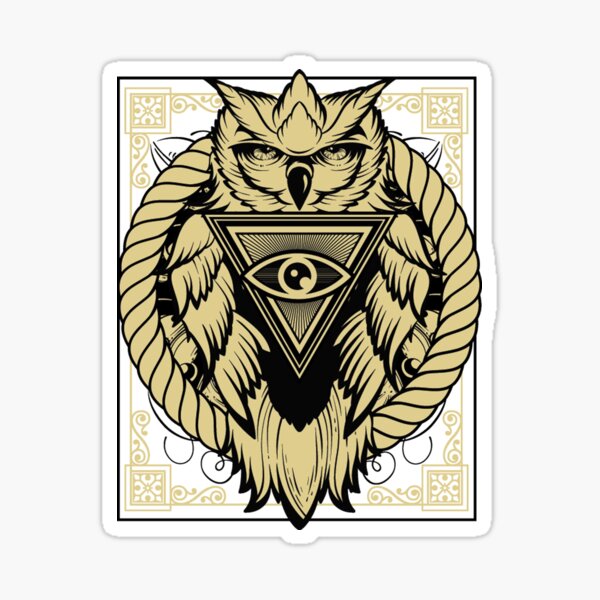 Illuminati Owl Stickers | Redbubble