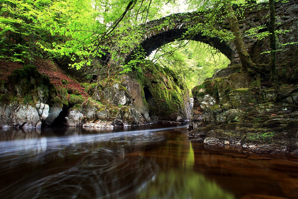 "Hermitage Bridge Dunkeld" by Angus Clyne | Redbubble