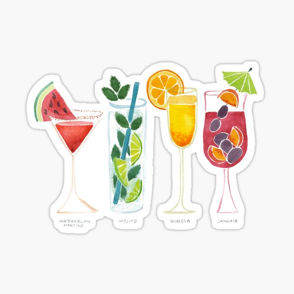 Martini Stickers | Redbubble