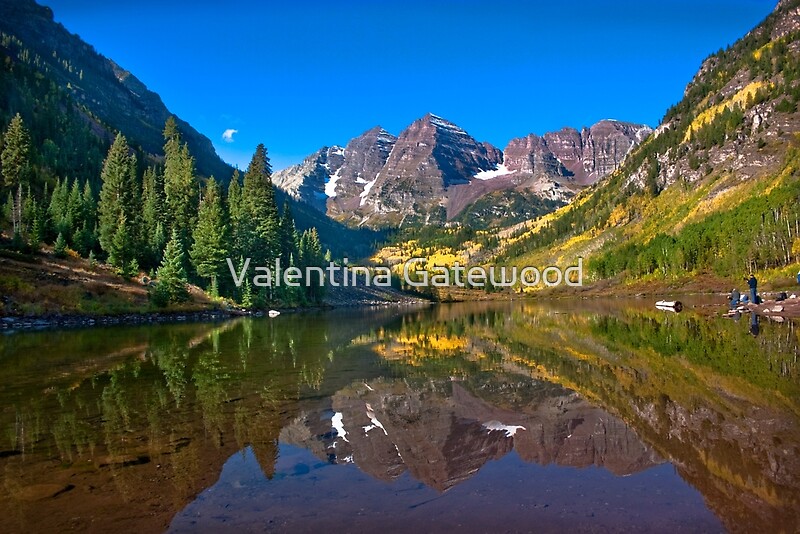 "Maroon Bells. Autumn" by Valentina Gatewood | Redbubble