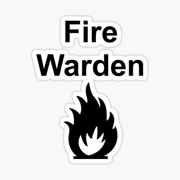 Fire Warden Stickers | Redbubble