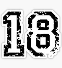 Number 18 Stickers | Redbubble