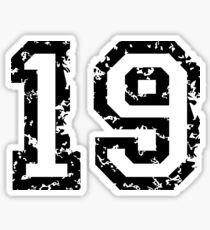 Number 19 Stickers | Redbubble