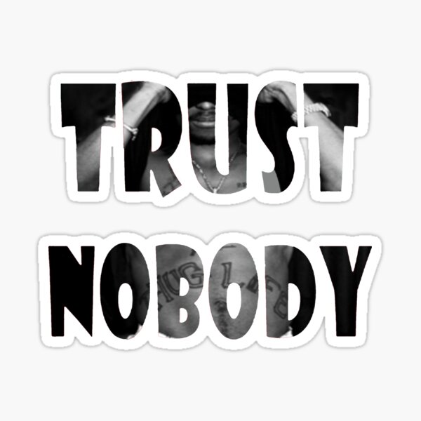 Trust Nobody Stickers | Redbubble