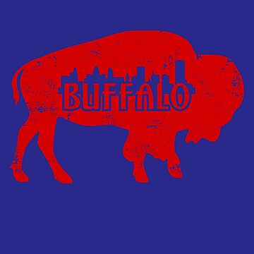 "Buffalo NY Red Buffalo" Sticker for Sale by LaurenElin | Redbubble