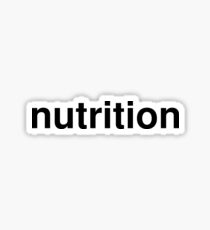 Nutrition Stickers | Redbubble