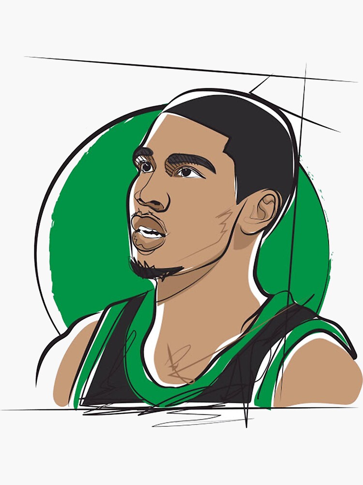 "Jayson Tatum Fan Art" Sticker by LiquidLylo | Redbubble