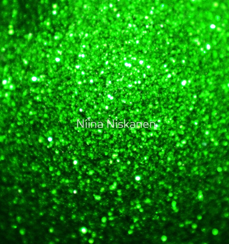 "Sparkling Green Glitter " by Niina Niskanen | Redbubble