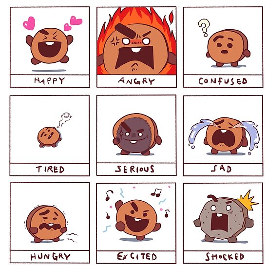 "shooky faces cartoon" Poster by tonguetied | Redbubble