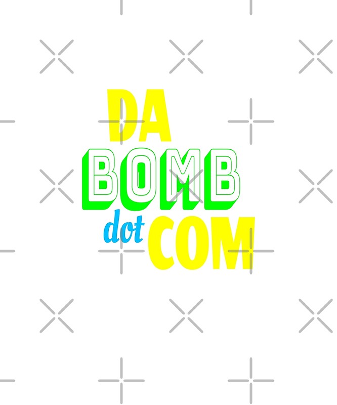"Da Bomb dot com Novelty Funny Retro 90s" by mwagie | Redbubble