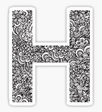 Letter H Stickers | Redbubble