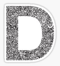 Letter D Stickers | Redbubble