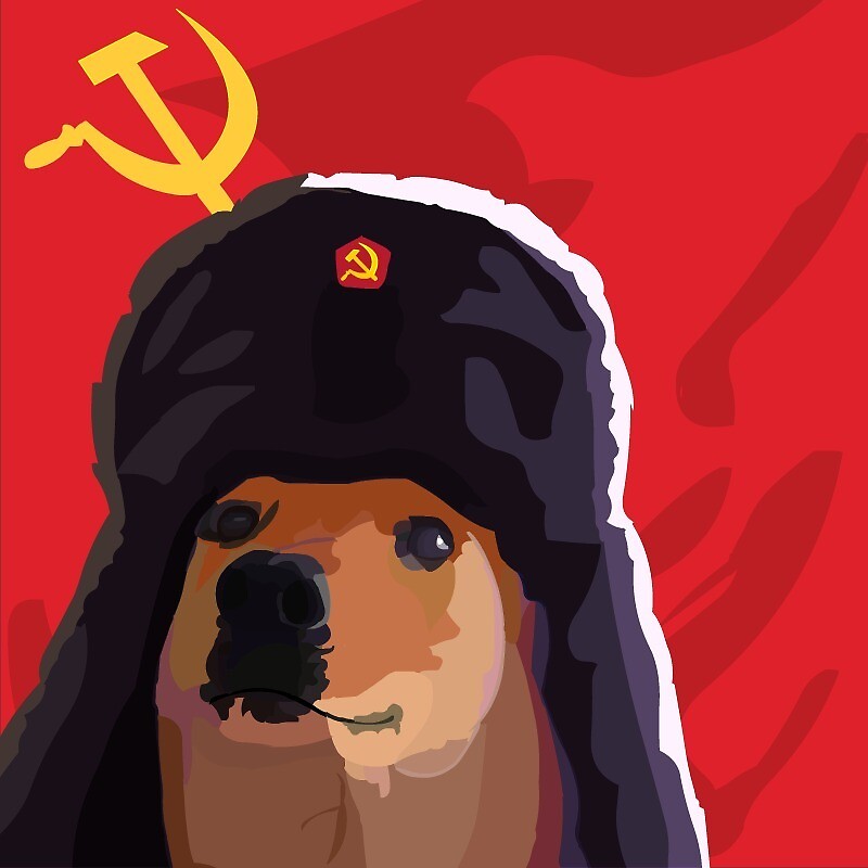 "Communist Doge" by karlbarx | Redbubble