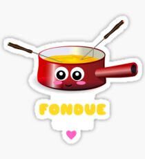 Funny Fondue Stickers | Redbubble